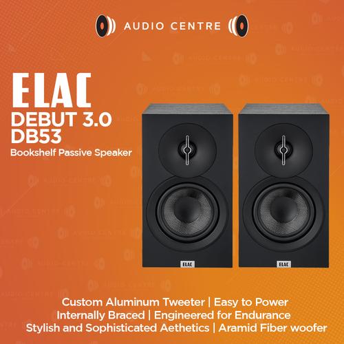 Promo Elac Debut 3.0 DB53 DB-53 DB 53 Bookshelf Passive Speaker with ...