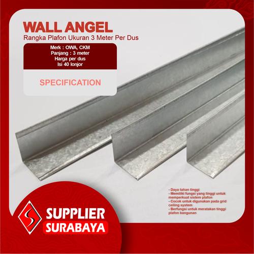 Jual Wall Angel 3 meter rangka akustik besi harga per pcs - Kota ...