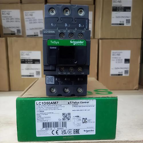 Jual Contactor Kontactor LC1D50AM7 Slim 220VAC 3P 80A Schneider ...