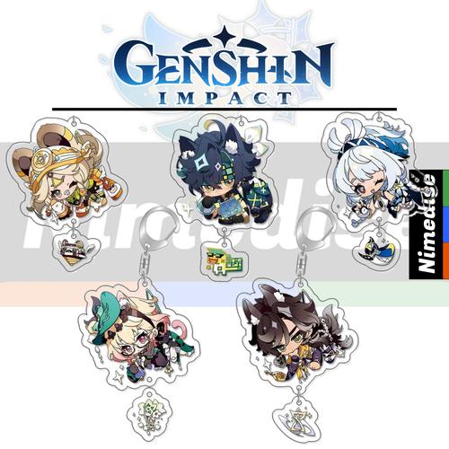 Promo Gantungan Kunci Akrilik Genshin Impact Transparan Keychain ...