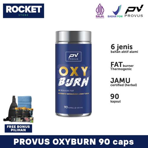 Promo PROVUS Oxyburn Natural Fat Burner 90 kapsul - Oxy Burn Pembakar Lemak - Sling Bag, 30 ...