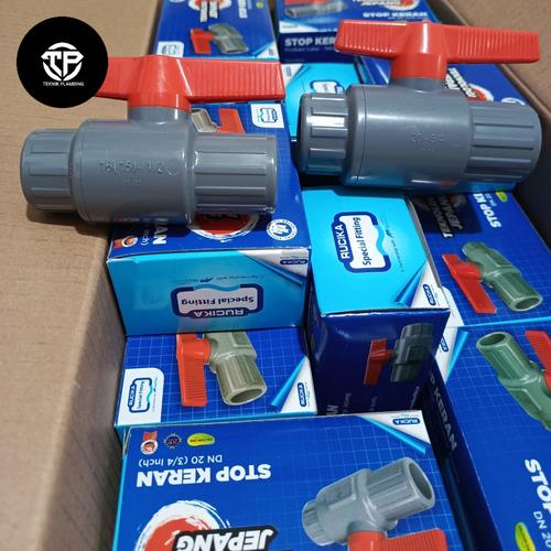 Jual Ball Valve / Stop kranz pvc 1/2" inch RUCIKA - Jakarta Pusat - teknik plambing | Tokopedia