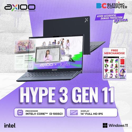Promo AXIOO Mybook HYPE 3 G11 Core i3 1125G4 8GB 256GB DOS - Grey Cicil ...