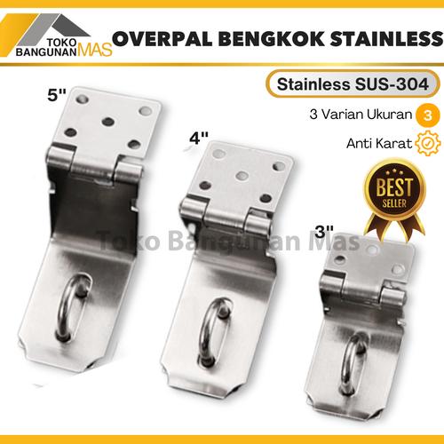Jual Overpal Siku Bengkok Stainless SUS-304 Overpal Cantolan Gembok ...