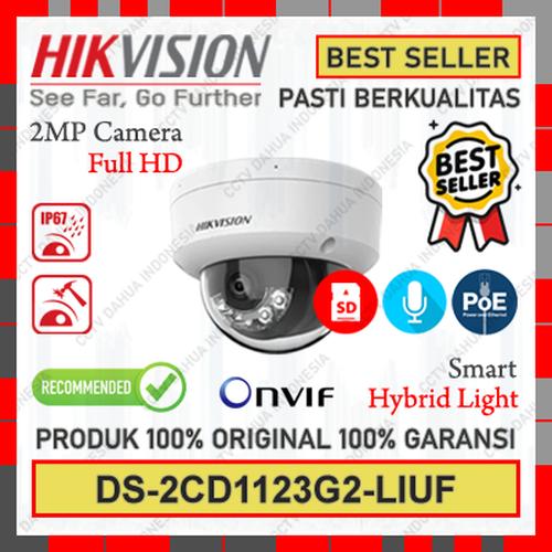 Jual IPCAM Hikvision 2MP Dome DS-2CD1123G2-LIUF Smart Light AUDIO Garansi - Jakarta Barat - CCTV ...