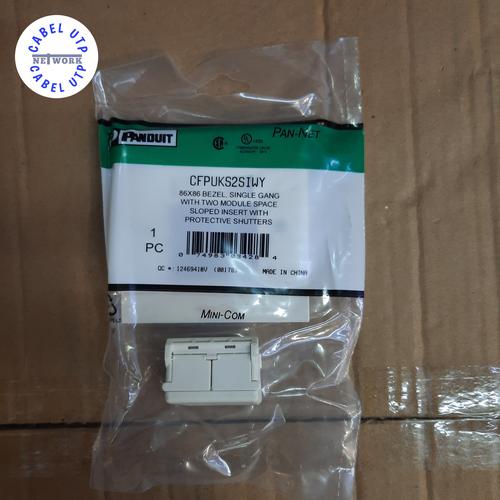 Jual faceplate Panduit CFPUKS2SIWY/frame modul panduit - Jakarta Pusat ...