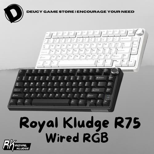 Jual Royal Kludge RK R75 Wired Gasket Mechanical Keyboard With RGB and ...