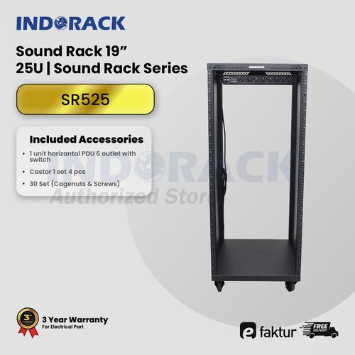 Promo Indorack SR525 Sound Rack 25U Depth 550mm Rak Audio Mixer 25U 19 ...