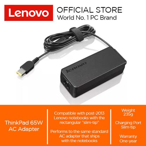 Promo Lenovo ThinkPad 65W AC Adapter Charger (Slim Tip) Cicil 0% 3x ...