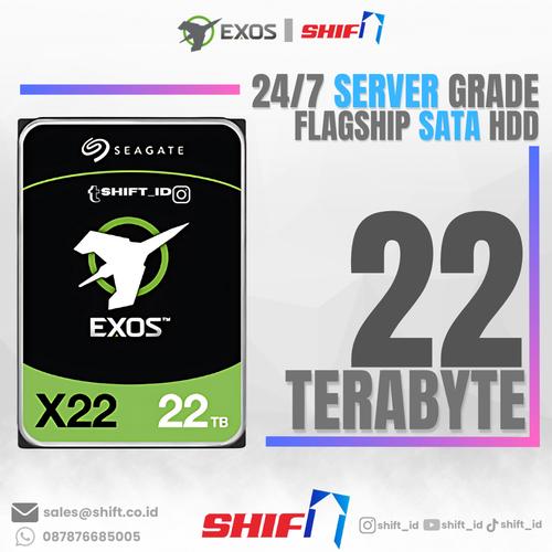 Jual SHiFT | 22TB Seagate Exos | Flagship | Garansi Resmi 5 Tahun ...