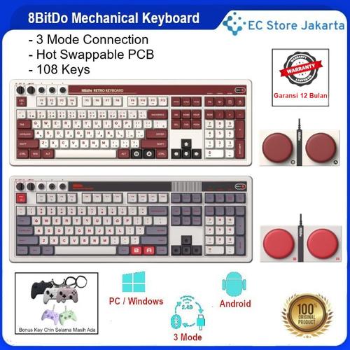 Promo 8Bitdo Retro Mechanical Keyboard Wireless Bluetooth Android ...