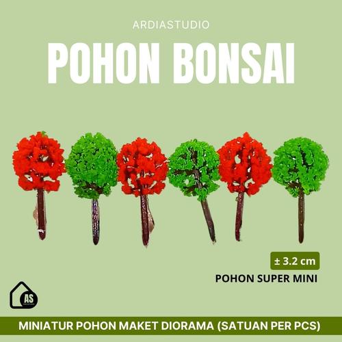 Jual miniatur pohon bulat pohon bonsai bulat mini maket pohon bulat ...