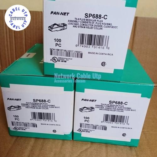 Jual Konektor Rj45 Cat.6 panduit SP688-C/Modular Plug Rj45 Panduit cat ...