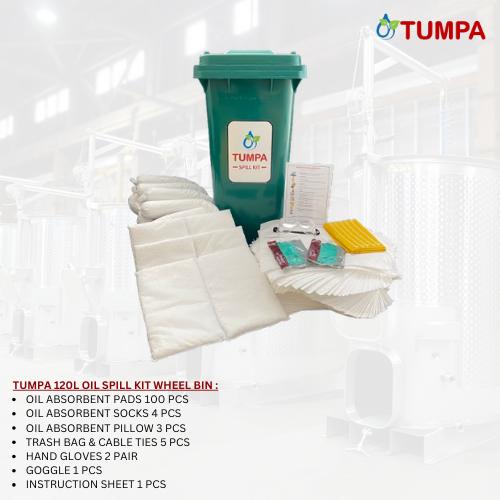 Jual TUMPA 120L Oil Spill Kit Wheelie Bin Set Pembersih Minyak Oli Bensin - Jakarta Utara ...