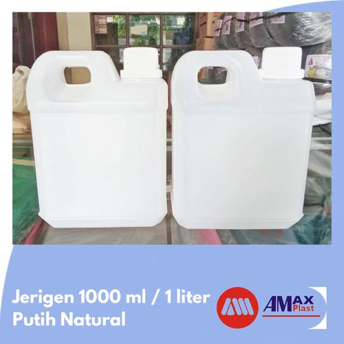Jual Kemasan Botol Plastik Jerigen Jeriken Jerry Can 1000Ml Tebal Putih ...