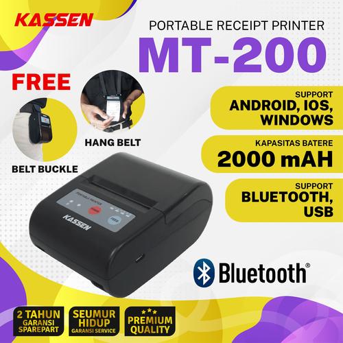 Jual KASSEN MT 200 VL MINI MOBILE PRINTER BLUETOOTH PORTABLE CETAK ...