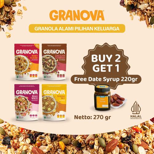 Jual Granova- Granola 270gr (Original, Choco Cran, Berry White, Banana ...