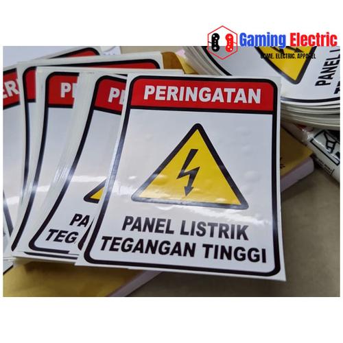 Jual Stiker Peringatan Panel Listrik kotak / Sticker Danger Panel - Kab ...