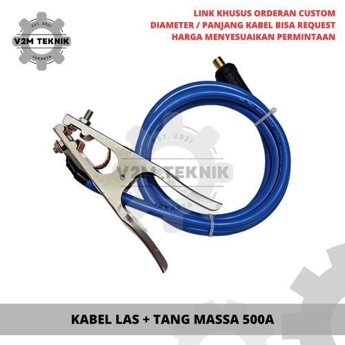 Jual (CUSTOM) Kabel Las + Tang Massa 500A SET / Custom Kabel Las ...