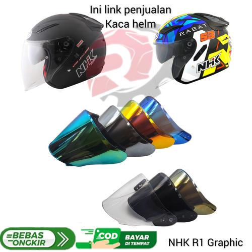 Jual Kaca helm NHK R1 Visor helm NHK R1 Max R1 Elite - Clear, R1 ...