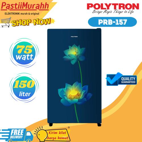 Jual Kulkas Polytron PRB 157||KULKAS 1 PINTU MOTIF BUNGA LOW WATT MURAH ...