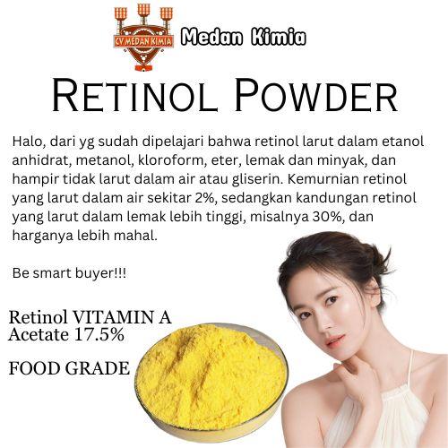 Jual Retinol Powder 100gr Vitamin A Skincare Anti Aging Samarkan ...