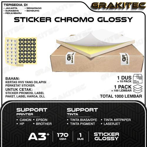 Jual Sticker Chromo A3+ Glossy & Doff HVS 1-dus / 1000 Lembar | Stiker ...