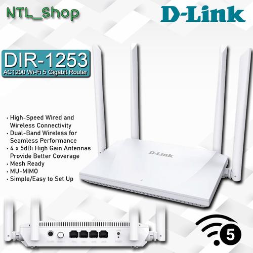Jual D-LINK DIR-1253 WIRELESS AC1200 MU-MIMO WI-FI MESH GIGABIT ROUTER - Kota Surabaya - NTL.ID ...