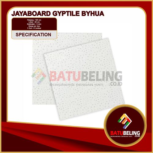 Jual Panel Gyptile Byhua Jayaboard Tebal 9mm Ukuran 60 x 120 cm Akustik ...