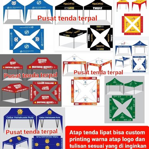 Jual Atap tenda lipat tersedia ukuran 1,5x1,5 2x2 2,5x2,5 2x3 3x3 bisa ...