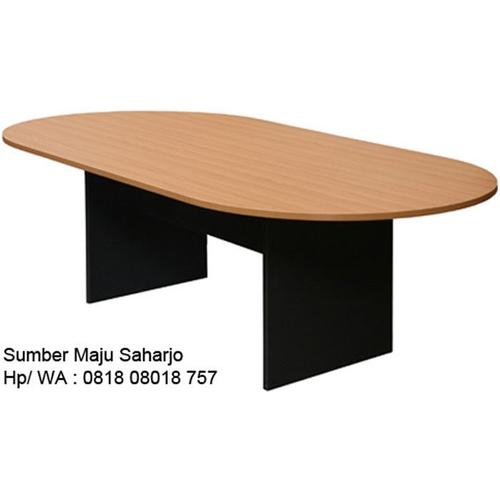 Jual Meja Rapat Meeting Kantor OVAL p 240 cm PUTIH HITAM - Jakarta ...