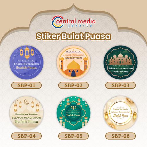 Jual Sticker Puasa Bulat Custom Label Hampers Ramadhan Stiker Selamat ...