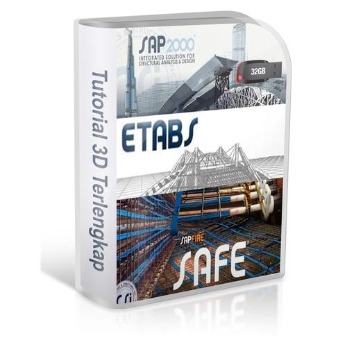 Jual Csi 2024 Etabs Sap2000 Safe 22 plus Video Tutorial Mastering Series via Flashdisk 32GB ...