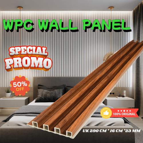 Promo WOOD WALLPANEL PVC 290CM X 16 CM 23 MM WPC DEKORASI DINDING MURAH ...