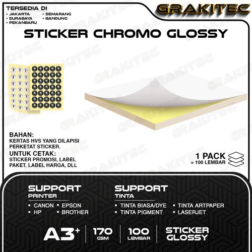 Jual Sticker Chromo A3+ Glossy & Doff HVS 100 / 300 Lembar | Stiker ...