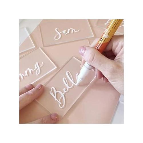 Jual 50 Buah Kartu Tempat Akrilik Bening Kartu Nama Kosong Akrilik ...