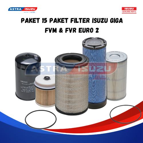 Promo [Paket 15] Paket Filter Giga FVM & FVR Euro 2 Isuzu Genuine Part ...