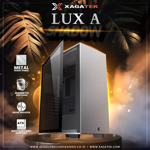 Jual Ready Casing Gaming XAGATEK LUX A METAL GRAY M-ATX FREE 3 FAN ARGB ...