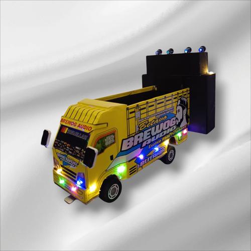 Jual Miniatur truk sound horeg/sound system brewog audio mainan anak ...
