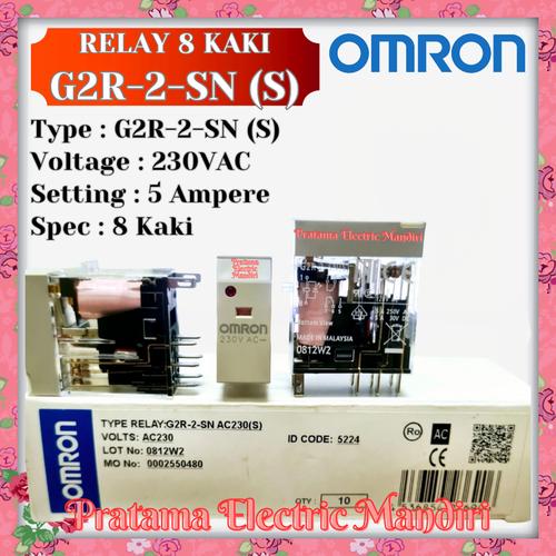 Jual Relay G2R-2-SN 24VDC (S) G2R2SN G2R 2SN 24V 8 Kaki OMRON ORIGINAL - 230VAC - Jakarta Barat ...