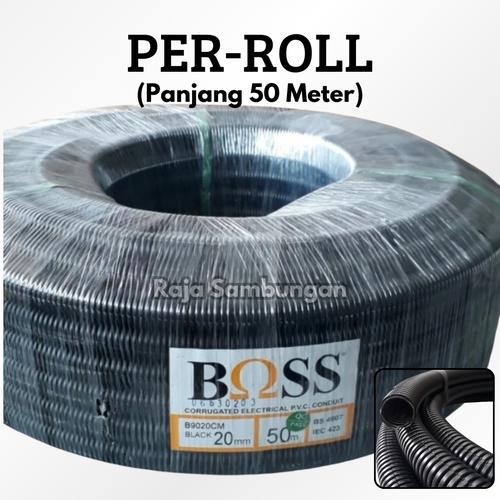 Jual Per-Roll Selang Flexible 20 mm x 50 Meter Hitam Tebal Selang ...