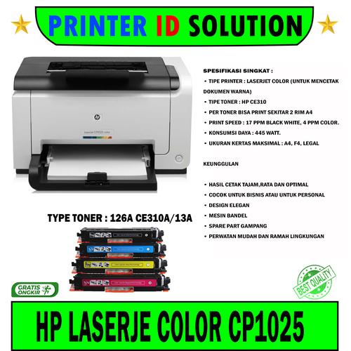 Promo Printer HP LaserJet Pro CP1025 cp 1025 Color Full Toner - Jakarta ...