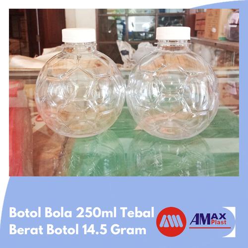 Jual Kemasan Botol Minuman Plastik Botol Bola 250 Ml Tebal berat 14.5 ...
