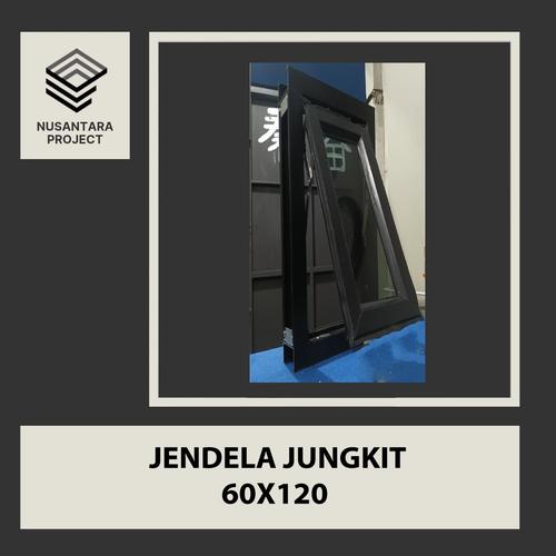 Jual jendela alumunium 60x120 - Putih, swing kiri - Kab. Bekasi - Nusantara Berkarya Project ...