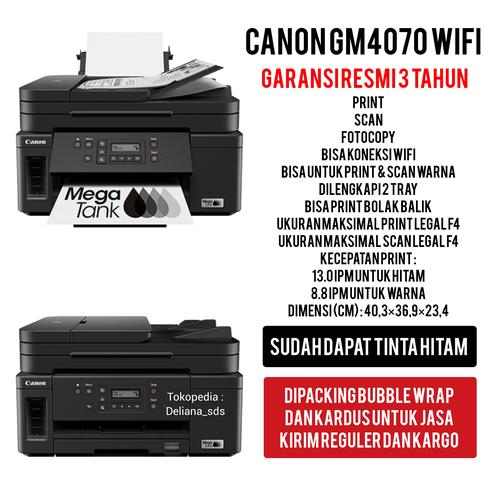 Jual Printer Canon G4070 Wifi Print Scan Copy Print 2 Sisi Garansi ...