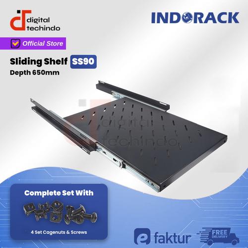 Jual INDORACK Accesories Sliding Shelf Depth 650mm Tatakan Rak Server ...