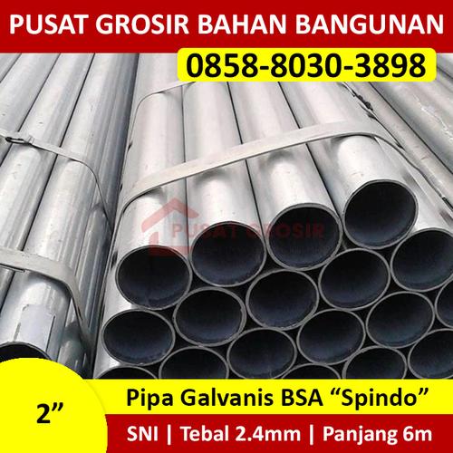 Jual Pipa Galvanis BSA Spindo 2" Inch Panjang 6 Meter - Jakarta Utara ...