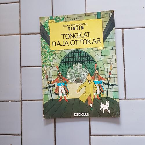 Jual Komik Tintin Tongkat Raja Ottokar Cet 6 tahun 1987 penerbit Indira ...