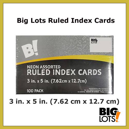 Jual Ruled Index Cards Neon Color 3x5 inch 100 Sheets 3" x 5" 3"x5 Big ...