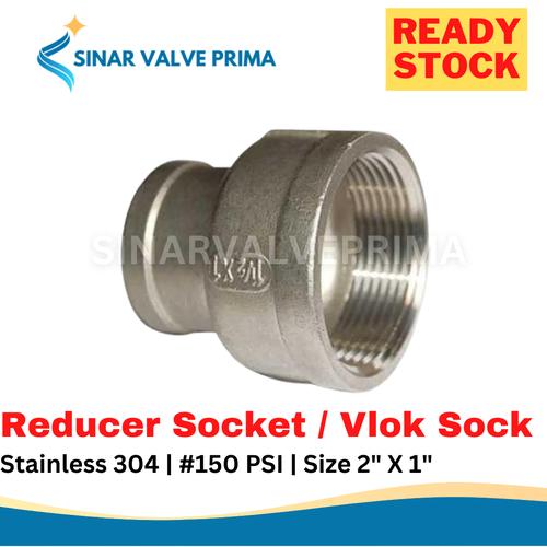 Jual Reducer Drat dalam stainless 2" X 1" inch / Vlok Sock drat 304 ...